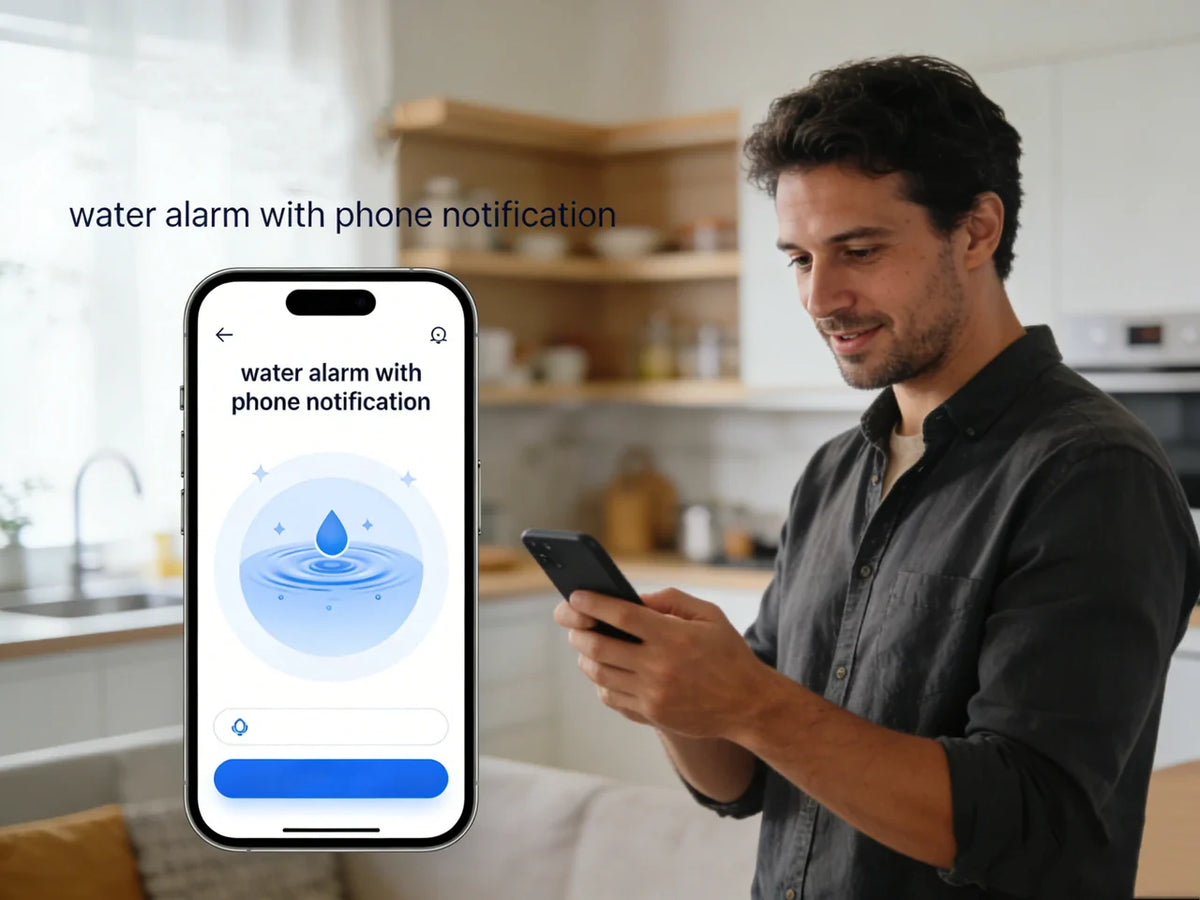 Water Alarm With Phone Notification: Smart Water Leak App Alerts ...