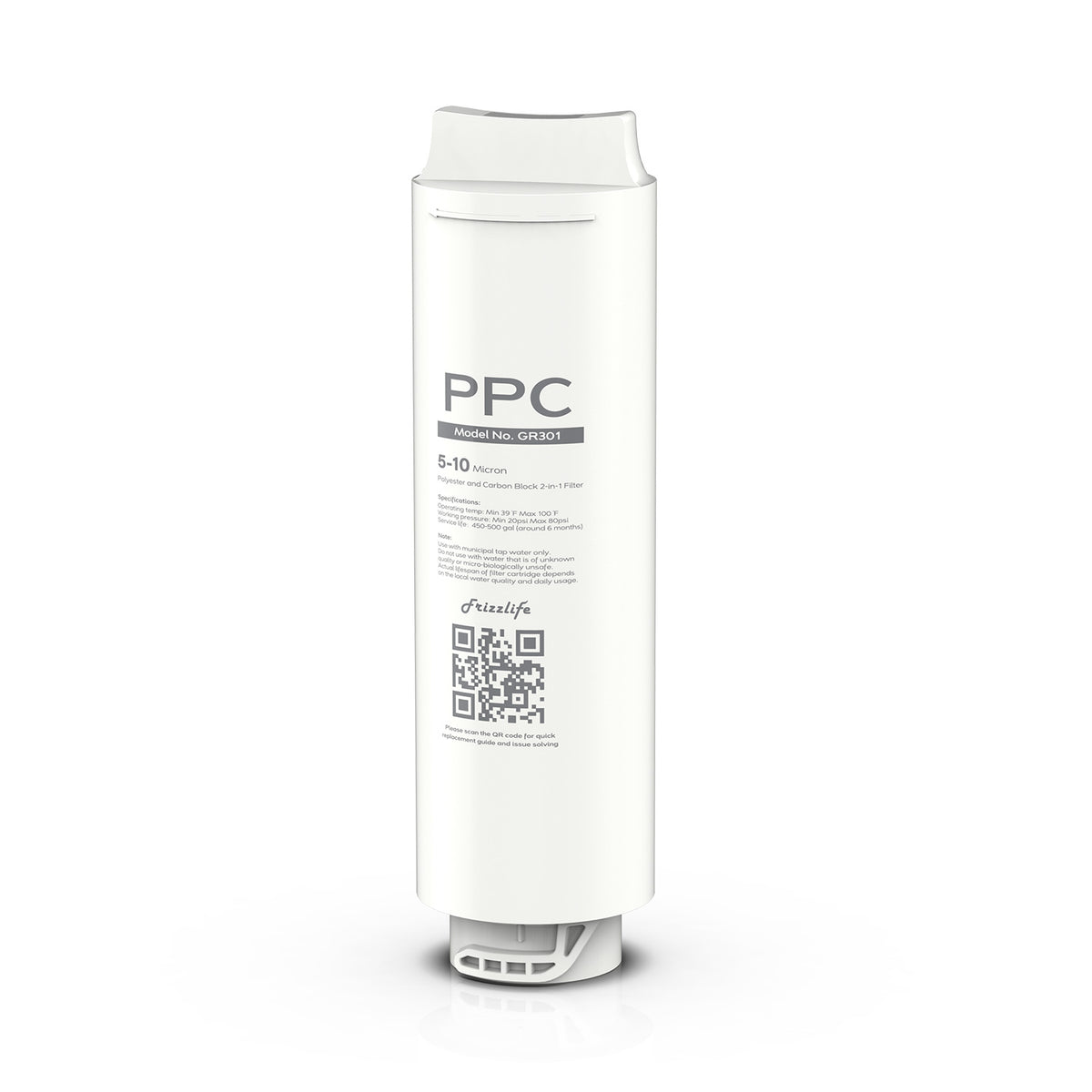 Frizzlife GR301 Replacement Filter Cartridge (PPC) For GX99 Ultra-Filt